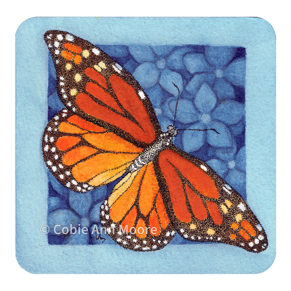 Monarch Butterfly - Female (Mini Print) – Cobie Ann Moore